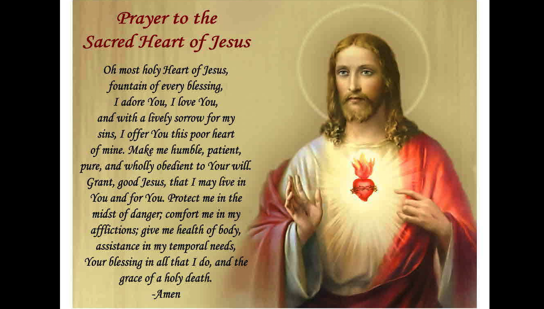 Healing heart of Jesus – Éditions Verbum Bible